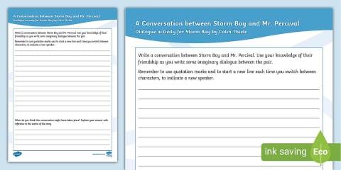 Character Analysis To Support Teaching on Storm Boy