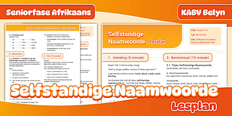 Senior Fase - Afrikaans - Ontkennende Vorm - Notas en Aktiwiteit (KABV ...