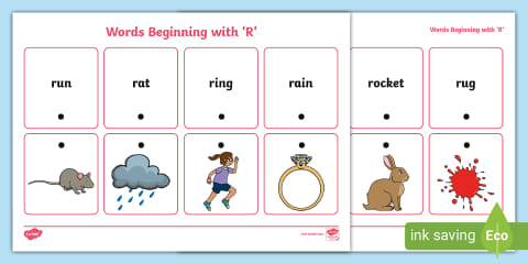 Phase 2 r Phoneme Roll and Read Mat
