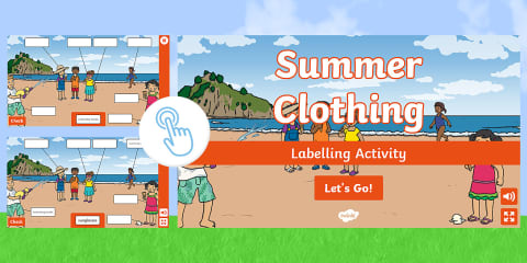 Summer Interactive Matching Activity