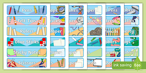 Editable Tray Labels | Gratnells Trays | Back to School