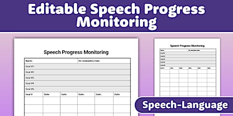 Speech-Language Therapy Goal Bank