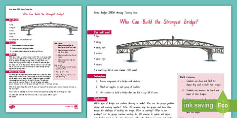 Building Bridges STEM Activity