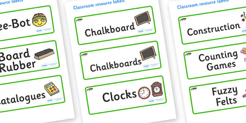 Newt Themed Editable Additional Classroom Resource Labels
