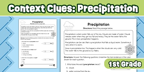 First Grade Context Clues Activity Pack