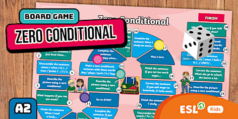 ESL Present Continuous Board Game [Kids, A2]