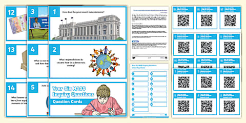 Connections to Places Inquiry Questions Display Posters