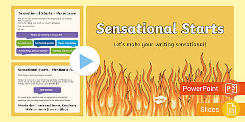 Sensational Starts Student Checklist (Narrative)