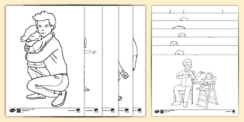 My First Father's Day Colouring Pack