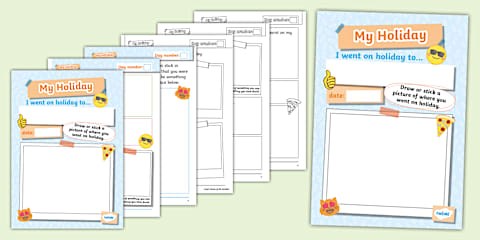 My Holiday Snapshot Home-Themed Writing Template