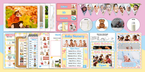 Baby Nursery Dramatic Play Baby Care Daily Tasks Chart