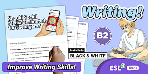 ESL Writing: What I Like/Don't Like [Teens, A1]