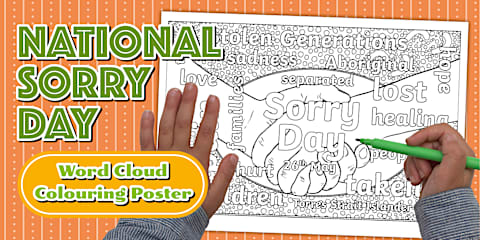 We Are Sorry Handprint Worksheet