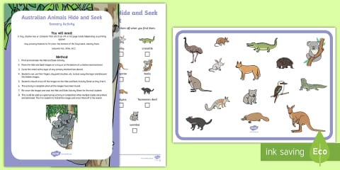 Part of the Party: Sorting Australian Animals Worksheets
