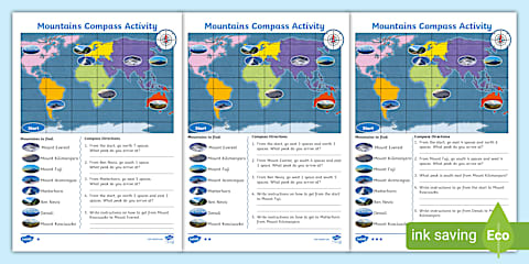 Seaside Compass Points Activity