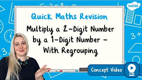 Multiply a 2-Digit Number by a 1-Digit Number - No Regrouping | KS2 ...