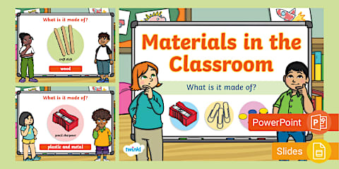 Materials in the Classroom Worksheets