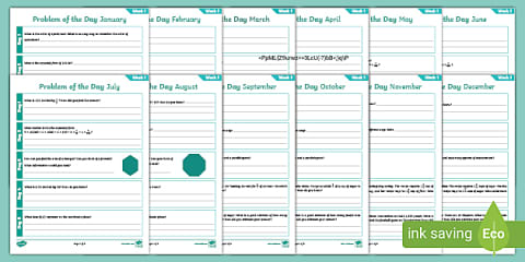 Third Grade 12 Months of Morning Work Bundle