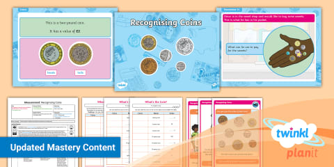 PlanIt Maths Y1 Measurement Recognising Coins Home Learning Tasks