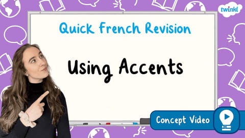 French Accents Display Poster