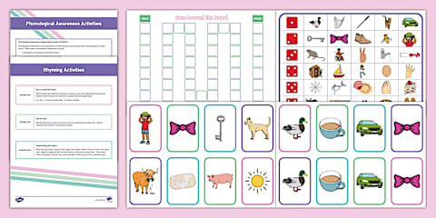 Phonological Awareness Skills Practice Cards
