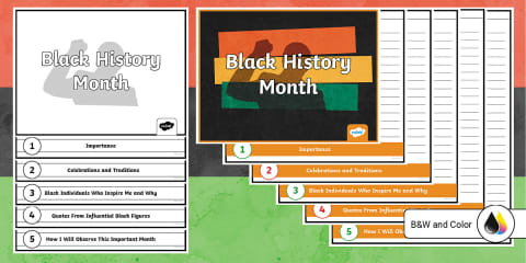 Black History Month One Pager Project | Twinkl USA