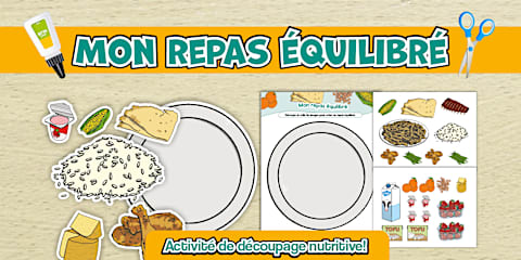 Healthy Eating Lunch Activity French