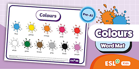 ESL The Body Word Mat [Kindergarten, Pre-A1]