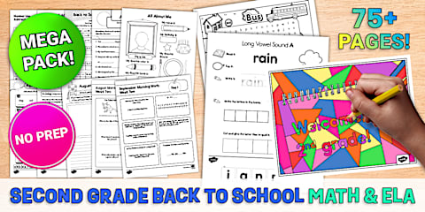 Second Grade Addition and Subtraction Crack the Code Math Activity Pack