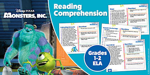 First Grade 12 Months of Daily Reading Comprehension Mats Bundle