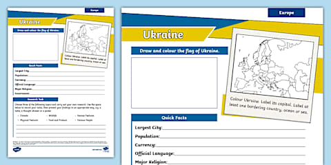 KS1 Ukraine Word Search