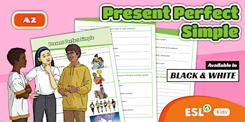 ESL Present Perfect Activity Sheet [Kids, A2]