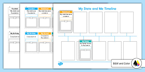 Life Timeline Differentiated Worksheets