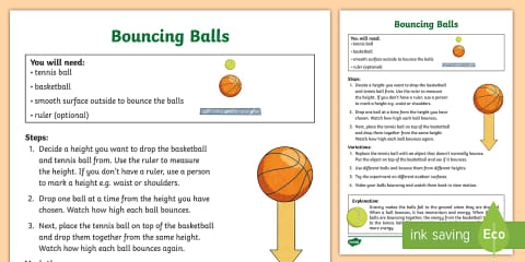 Rolling Ball Experiment Instructions | Twinkl Worksheet