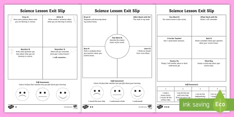 Show What You Know Exit Ticket