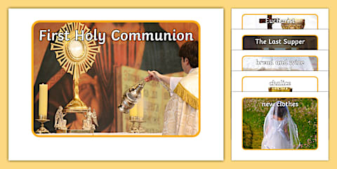 Eucharist Symbols Display Poster