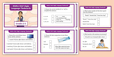NWEA MAP-Style Science Flashcards Grades 2 - 5