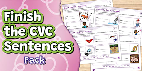 All About CVC Words Activity Booklet for PreK-K
