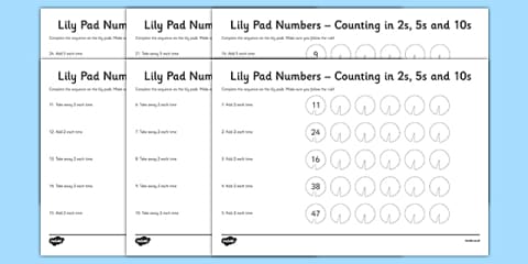 Too Many Frogs: Skip Counting in 2s, 5s and 10s
