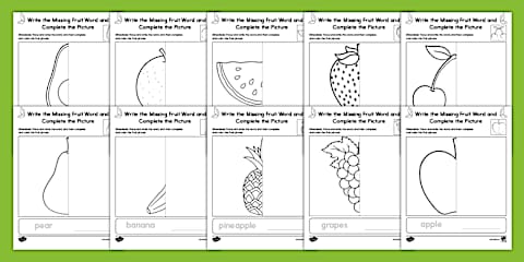 Kindergarten Basic Food Groups Exit Ticket