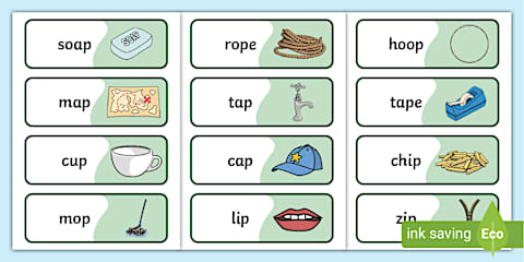 Final 'N' Sound Word Cards