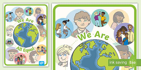 We Are All Equal Display Poster
