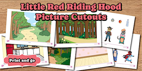 Little Red Riding Hood Display Cut-Outs