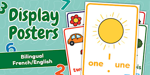 Let's Count! Bilingual French/English Flashcards