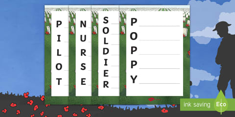 Remembrance Day Hero Acrostic Poem