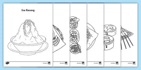 asian food coloring sheet