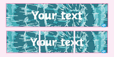 Welcome To Our Classroom Editable Banner