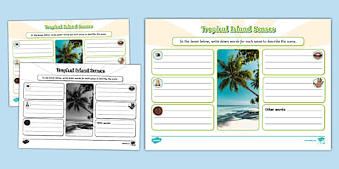 Describe the Island Writing Activity