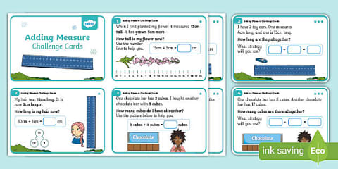 Measuring Length Challenge Cards