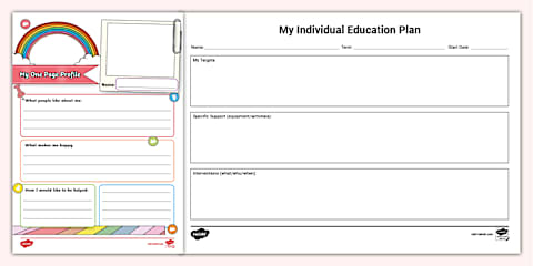 Editable Individual Education Plan (IEP)